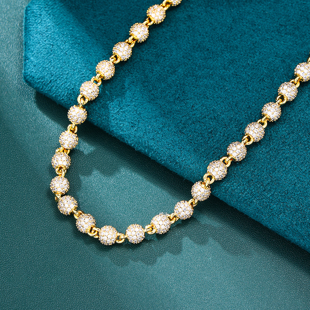 Iced Ball Chain - 6mm (18K Gold) – EMPIRE HOLLYWOOD