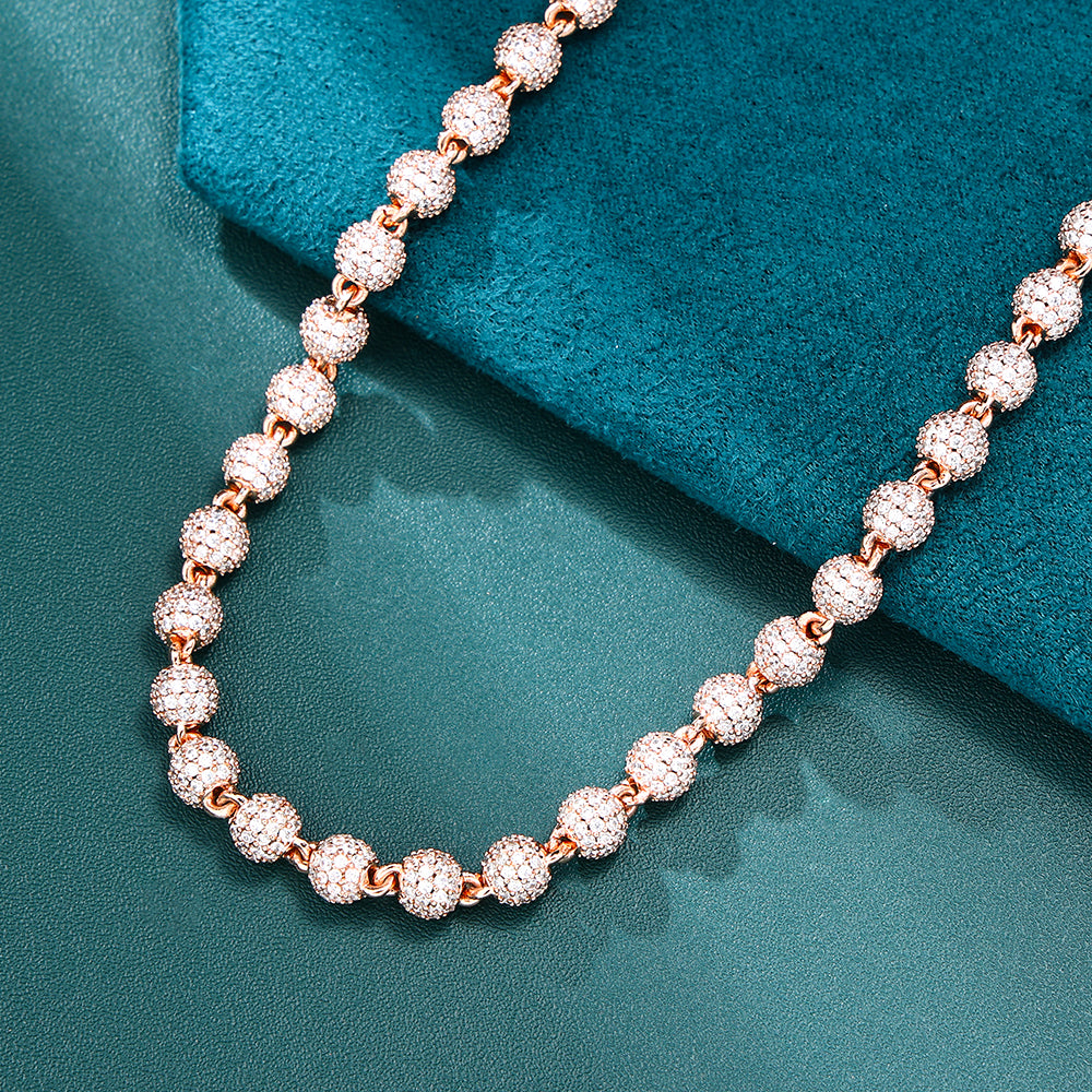 Iced Ball Chain - 6mm (Rose Gold) – EMPIRE HOLLYWOOD