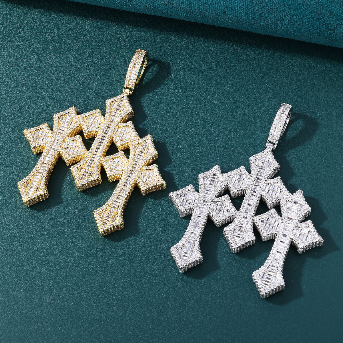 Trinity Strike Cross Pendant - (White Gold)【無料ネックレス付属】 – EMPIRE HOLLYWOOD